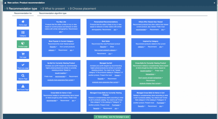 Product Recommendations Wizard – Personyze Support